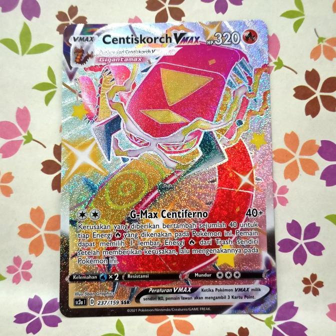 Jual centiskorch vmax V max shiny SSR sc3a | 237/159 pokemon tcg ...