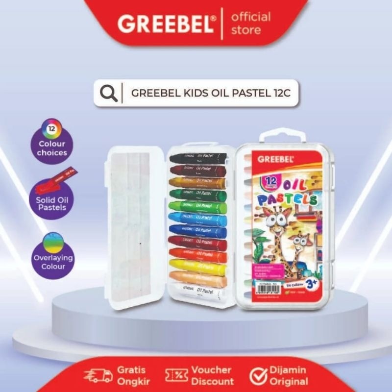 Jual GREEBEL Crayon 12 warna / Oil Pastel Greebel 12 Warna | Shopee ...