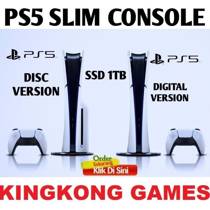Jual Ps5 Slim Disc Version - Ps5 Slim Console Digital Version - Ps5 ...