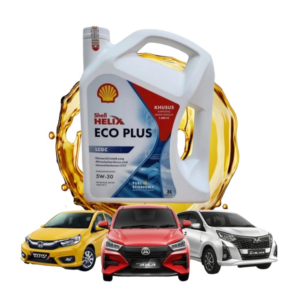 Jual Oli Shell Helix ECO PLUS 5W-30 Oli Mesin 5W30 Full Synthetic 3L ...