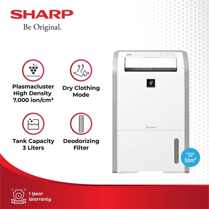 Jual Sharp Air Purifier DW-D20A-W Dehumidifier White 50m | Shopee Indonesia