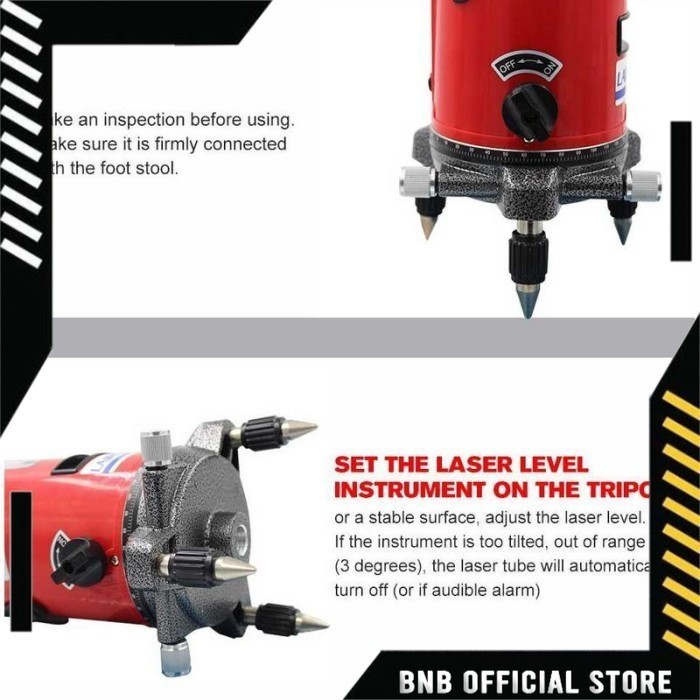 Jual Ori Lairui Self Leveling Laser 5 Line 6 Point Merah Berkualitas ...