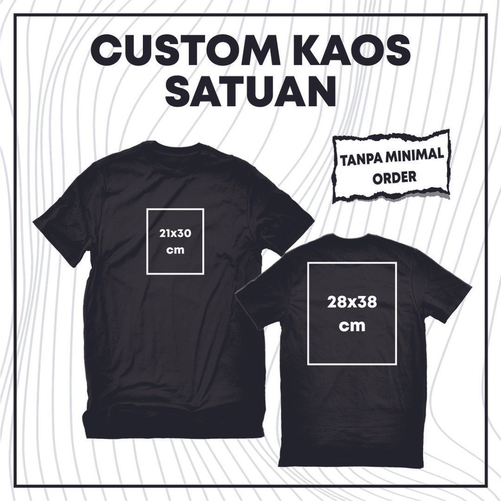 Jual KAOS SABLON CUSTOM SATUAN / BISA CETAK FOTO / TULISAN / LOGO SENDIRI | Shopee Indonesia