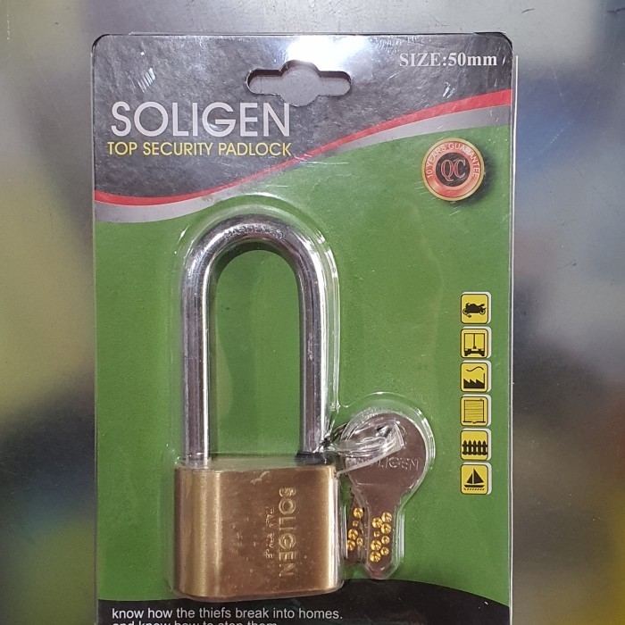 Jual gembok kuningan soligen 50 panjang | Shopee Indonesia