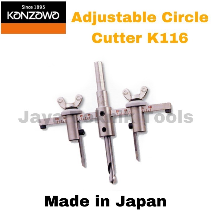 Jual New Adjustable Circle Cutter Kayu Pembuat Lubang Bor Kanzawa ...