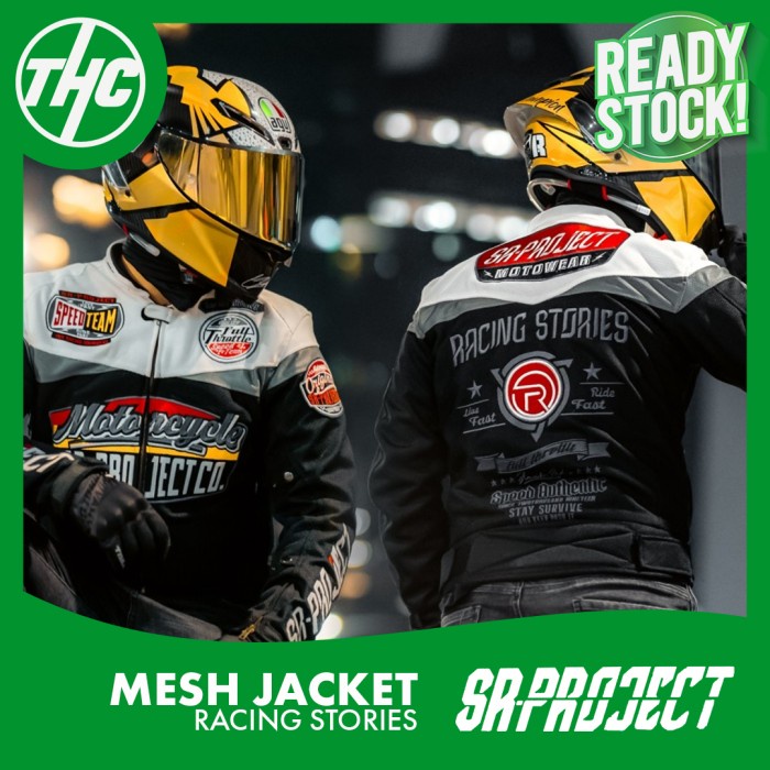 Jual [New] Mesh Jacket Sr-Project Racing Stories Jaket Motor Sunmori Sr ...