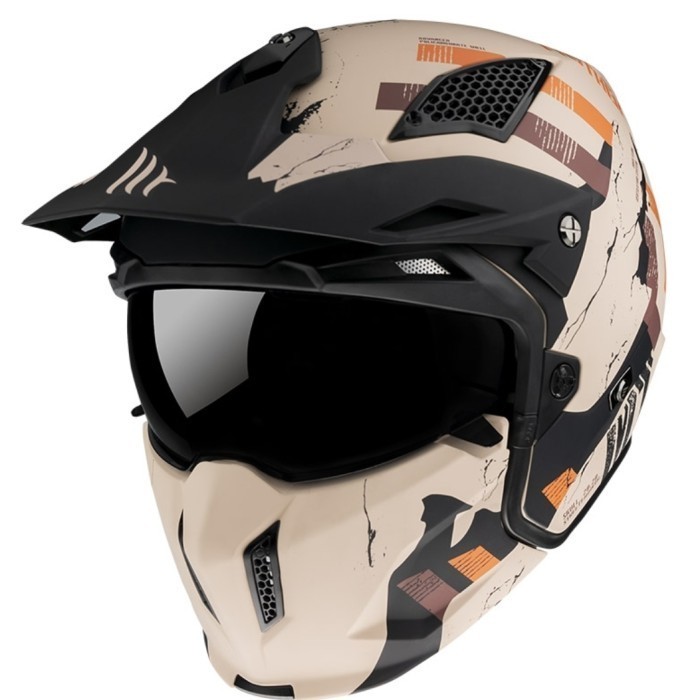 Jual [Ori] Mt Helmet Streetfighter Sv Skull 2020 A14 Orange Helm ...