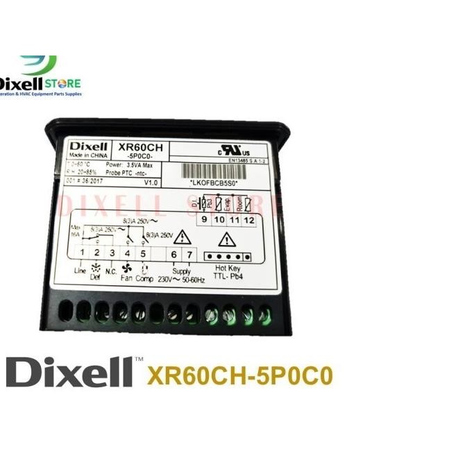 Jual Dixell Xr60Ch-5P0C0 Digital Thermostat Emerson + 2Ptc Probe 230Vac ...