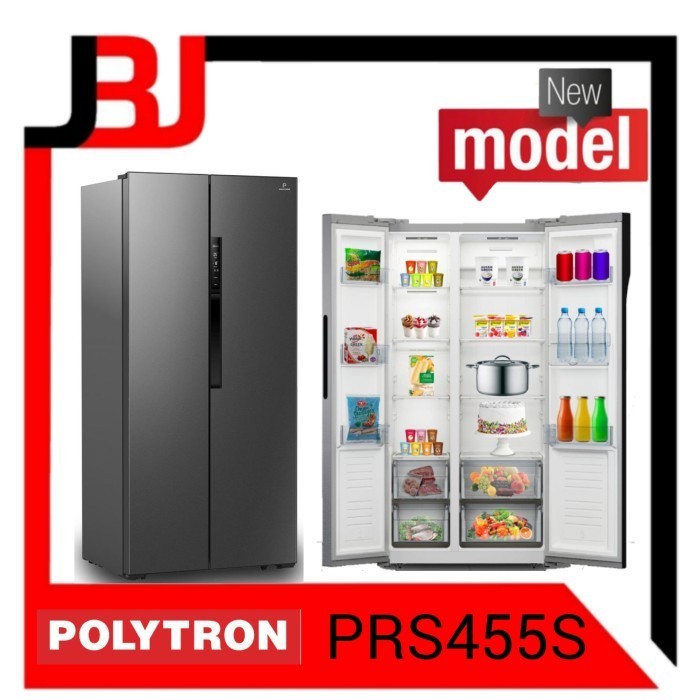 Jual [Baru] Kulkas Side By Side Polytron Prs455S Kulkas Inverter ...