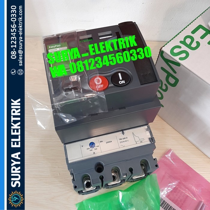 Jual [New Ori] Schneider Mccb Cvs250N 3P 200A 200 A Tm200D Lv525452 50Ka 3Pole Motor Terbaru ...