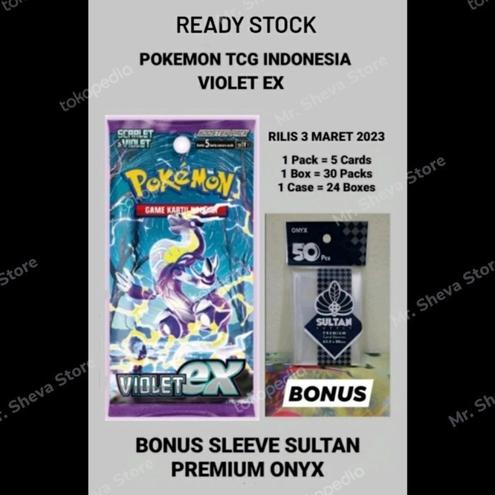 Jual Baru Booster Box Pokemon Violet Ex Indonesia Sv1V Get Bonus Terbaru | Shopee Indonesia
