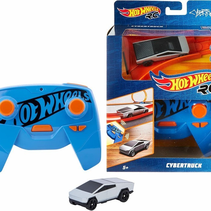 Jual Baru Hot Wheels Remote Control Tesla Cybertruck Rc Silver 64 ...