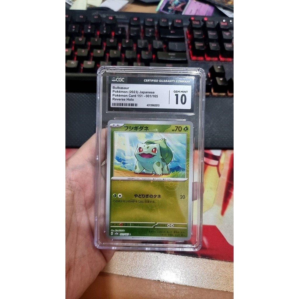 Jual Baru 2023 Pokemon Japanese #001 Bulbasaur - Reverse Holo Cgc 10 ...