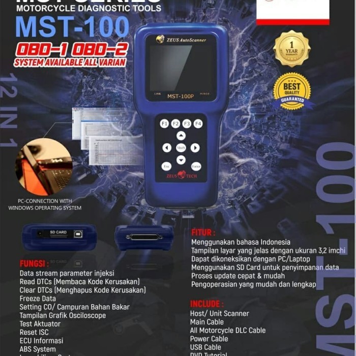 Jual Scanner Injection Motor Universal Mst 100P Alat Service Motor ...