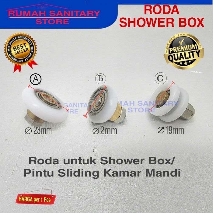 Jual RODA Shower Box RODA ROLLER Pintu Kaca Shower Kamar Mandi | Shopee ...