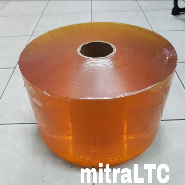 Jual Pvc Strip Curtain /Tirai Plastic Pvc Per Roll Warna Orange Clear ...