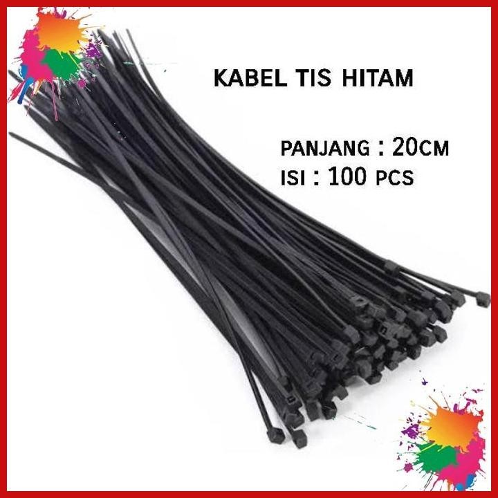 Jual kabel tis 20 cm/ kabel ties/ pengikat kabel/ nylon cable ties 20cm [nur] | Shopee Indonesia