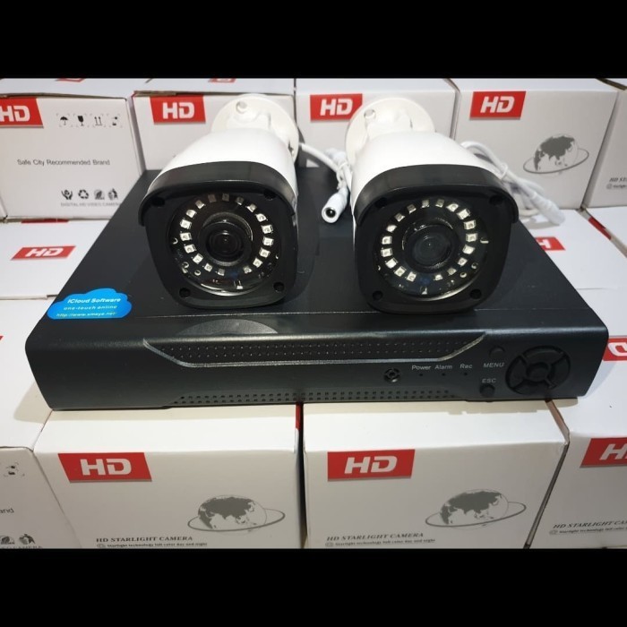 Jual Jual!! paket cctv 2 kamera outdoor 5mp full hd ic sony komplit ...