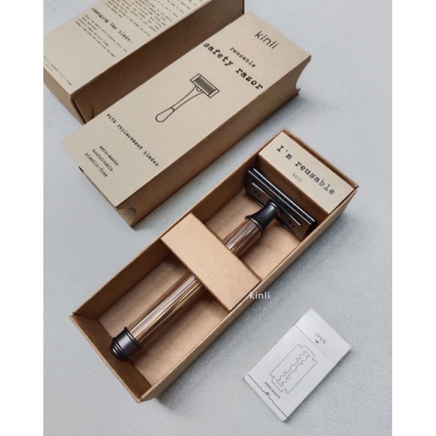 Jual reusable safety razor bamboo premium smooth shaver alat cukur ...