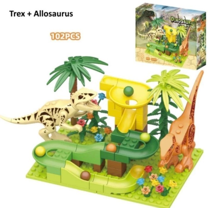 Jual Mainan Edukasi Anak Dino Marble Run / Marble Run Dinosaurus ...