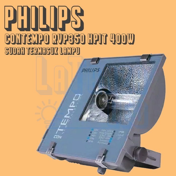 Jual PHILIPS LAMPU SOROT HPI-T 400W KAP CONTEMPO RVP 350 RVP350 HPIT 400 W | Shopee Indonesia