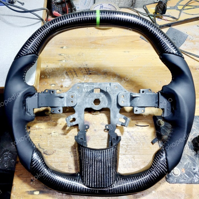 Jual [Baru] Lingkar Stir Mazda 2 Custom Carbon Khusus Tuker Tambah ...