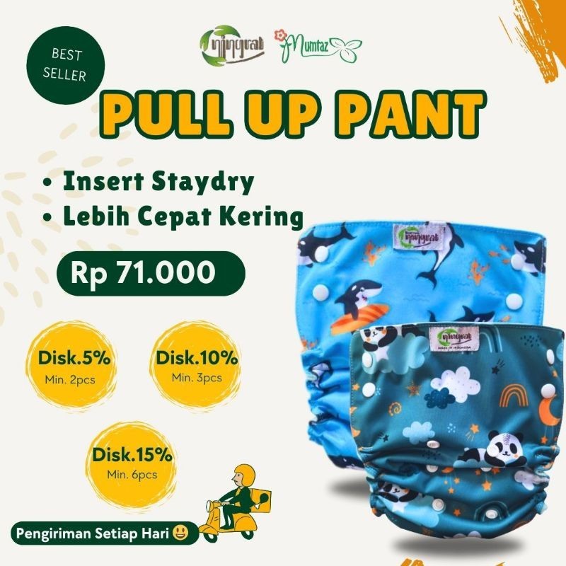 Jual Clodi Ningrat Pull Up Pant - Insert lembaran dan Staydry - BB 3-18 ...
