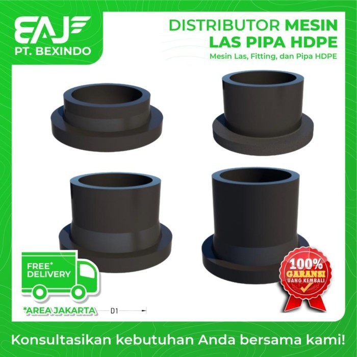 Jual Stub end hdpe sambungan pipa 4 inch 110 mm - fitting hdpe | Shopee Indonesia