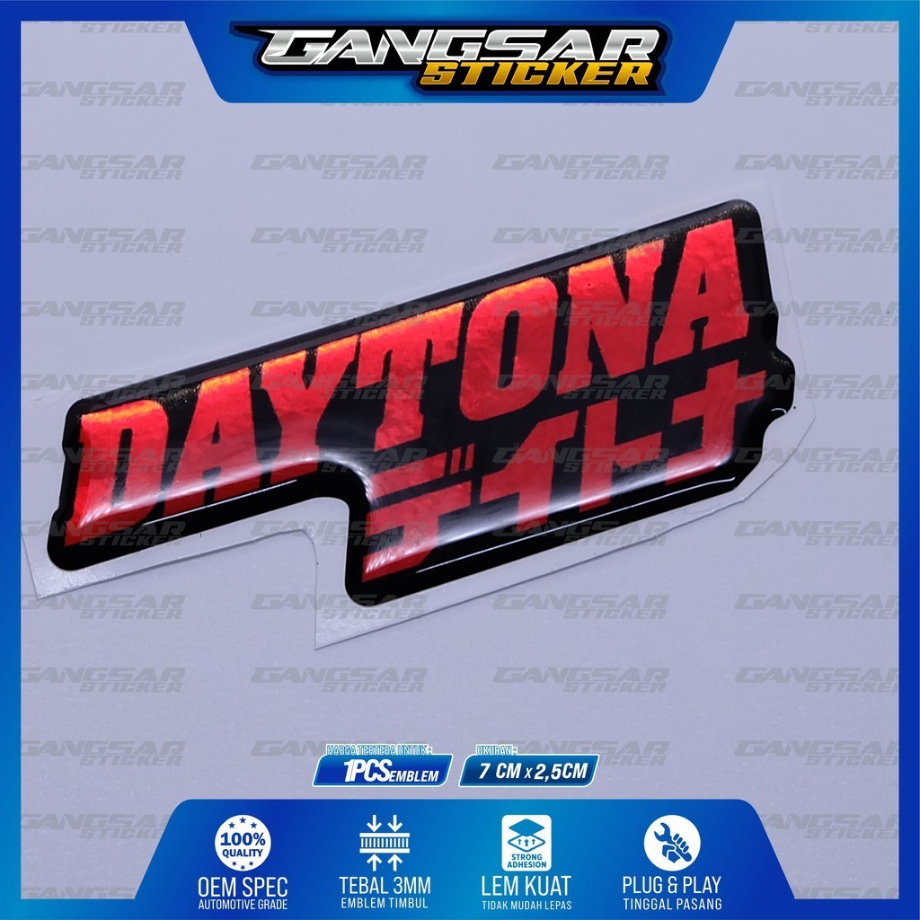 Jual Emblem logo daytona racing / emblem timbul daytona racing ...