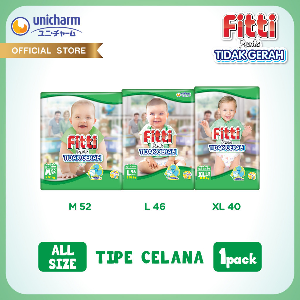 Jual FITTI Pants - Popok Celana - All Size (M-XL) - 1 Pack Ultra Jumbo ...