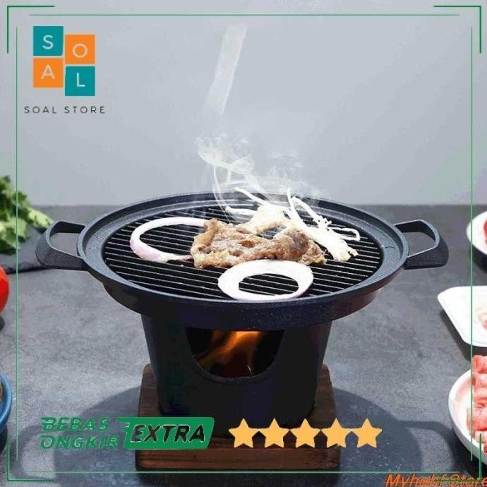 Jual Kompor Alat Panggang Barbeque Daging Ikan Arang Shabu BBQ Grill ...