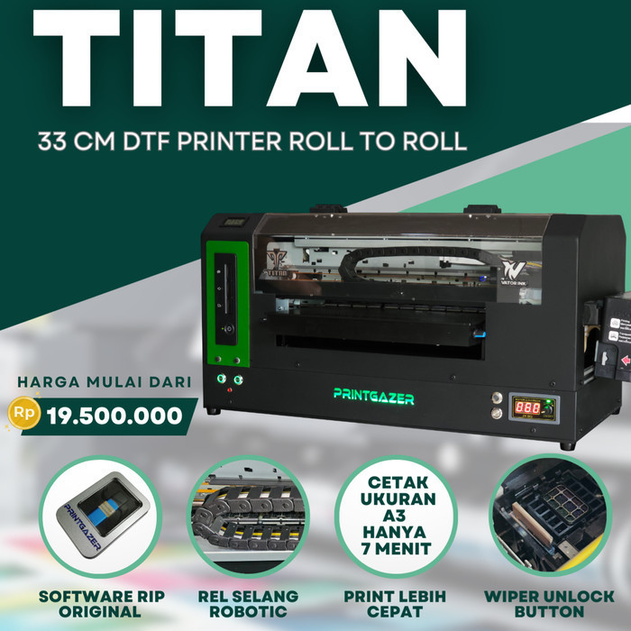 Jual Printgazer Titan Printer Dtf A3+ Mesin Sablon Kaos A3 Film Powder Best | Shopee Indonesia