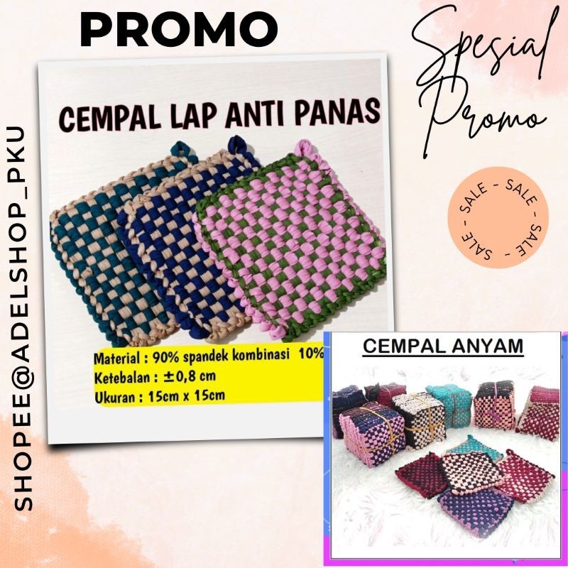 Jual Cempal Anyam Anti Panas Penahan Panas / Lap Dapur Serbaguna ...