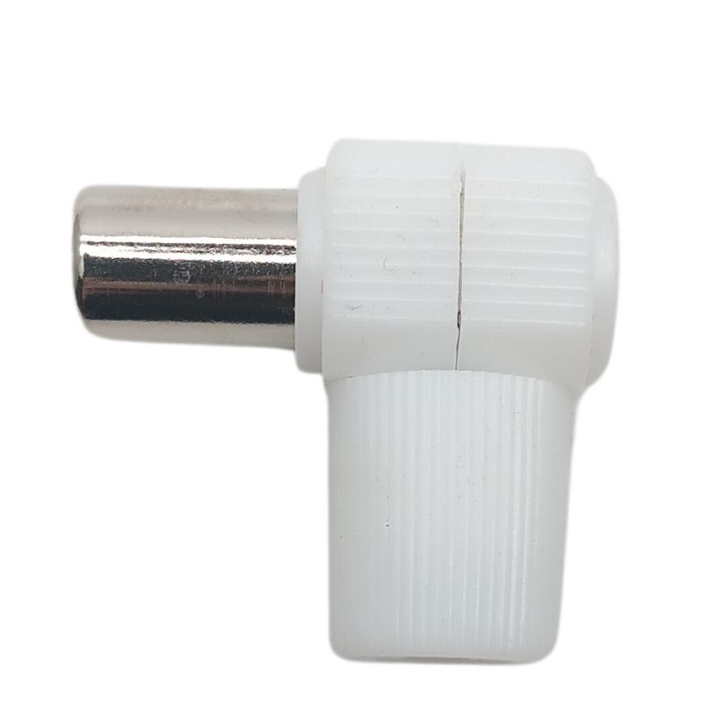 Jual Jack TV Konektor Colokan Antena Jack Antena TV L Putih Plastik ...