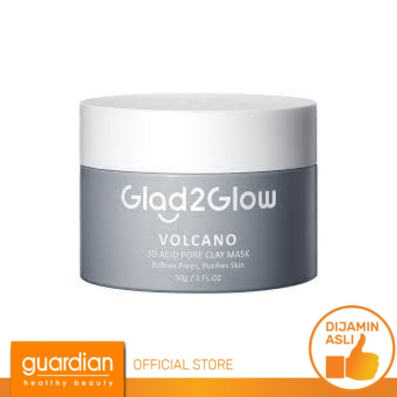 Jual Glad2Glow Volcano Clay Mask Masker Wajah 30Gr | Shopee Indonesia