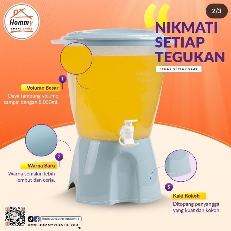 Jual Big Promo Dispenser Air 4,2 L 8 Liter Kaela 3901 / Katrina 8Hommy ...