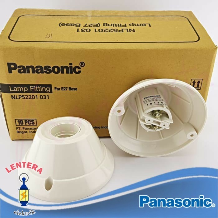 Jual PANASONIC Fitting Lampu Plafon / Tempel Round D100mm NLP52201 ...