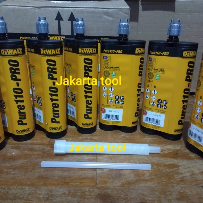 Jual Chemical anchor dewalt pure 110 Pro / Lem beton / Lem epoxy 620ml ...