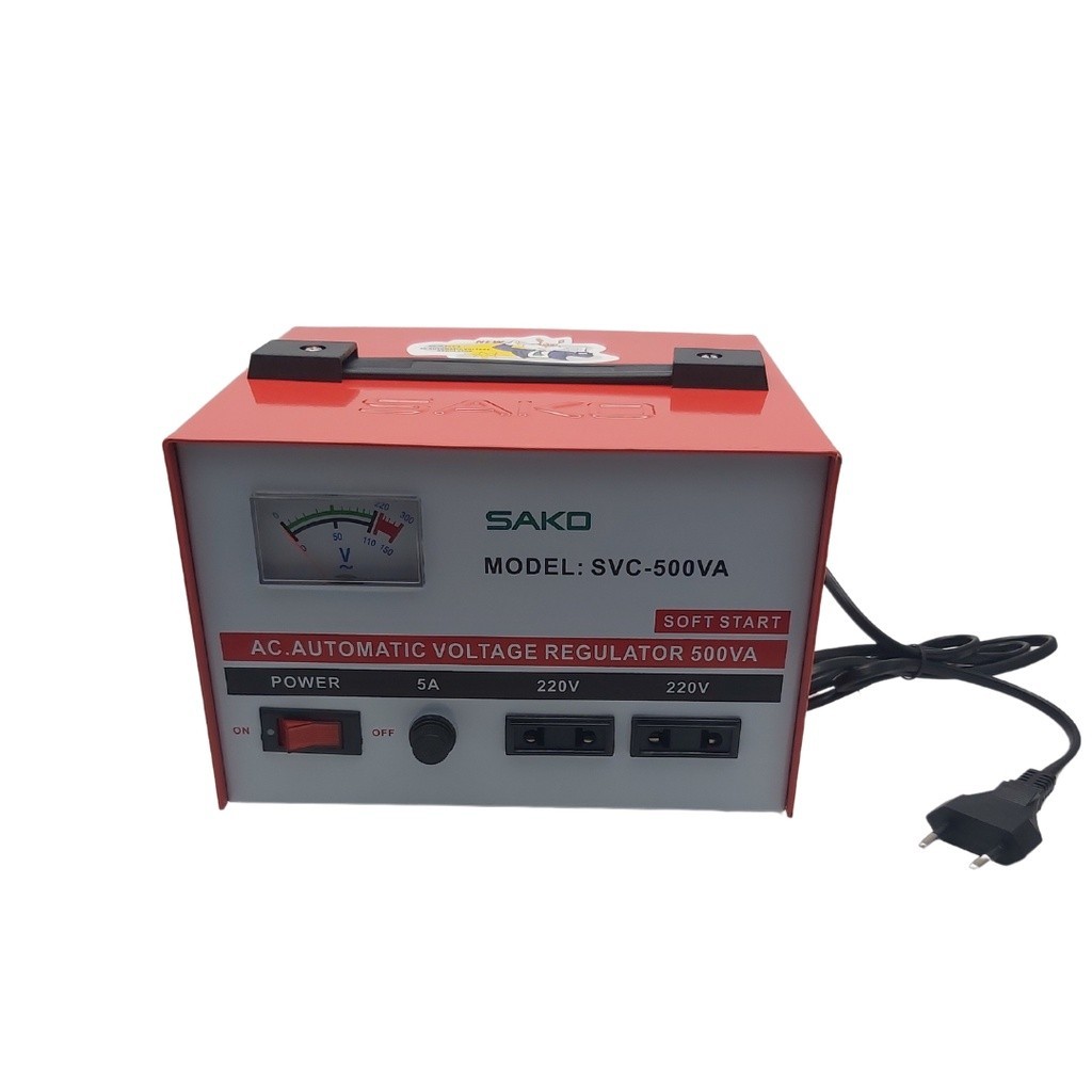 Jual Stabilizer Sako SVC-500VA Automatic Voltage Regulator Tegangan Listrik 500VA | Shopee Indonesia