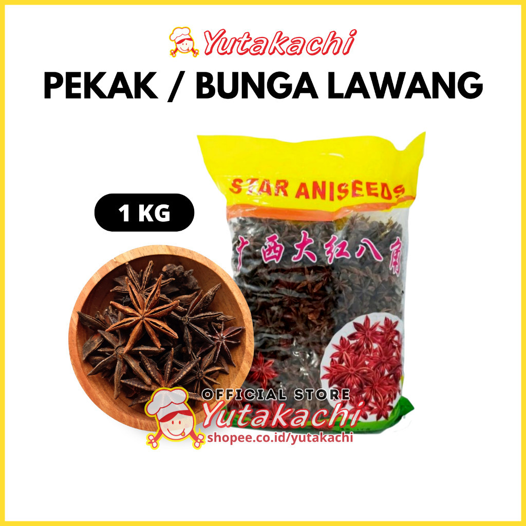 Jual Pekak Bunga Lawang 1Kg / Whole Star Anise / Pekak Utuh Yutakachi ...