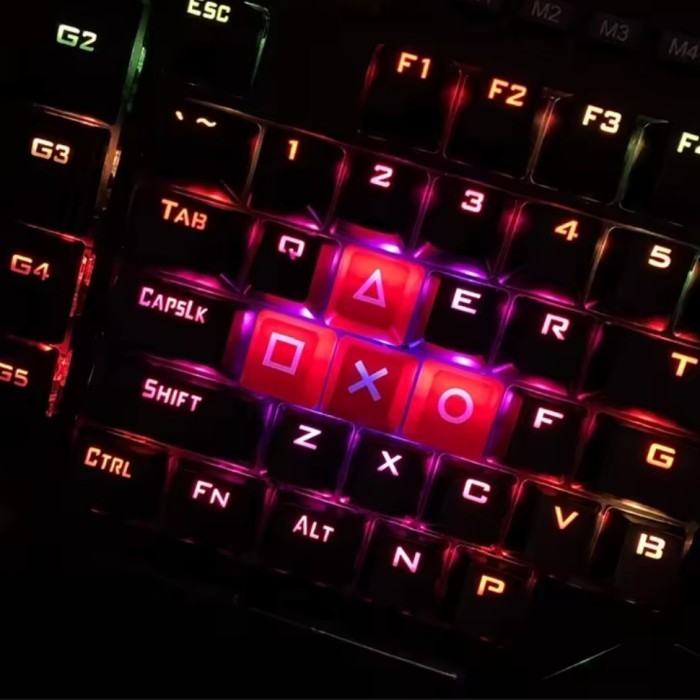 Jual Promo Keycap Keycaps Backlit Playstation Pbt Profile Oem Dye ...