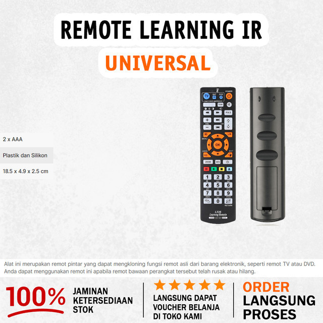 Jual Universal RemoteTV | Menggunakan IC yang Berkualitas Remote Design ...