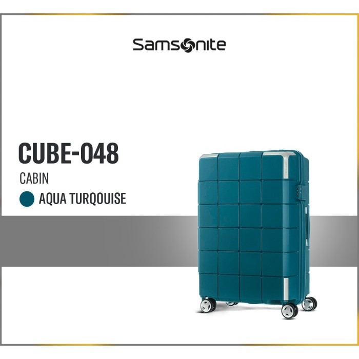 Jual Samsonite Koper Hardcase Cube-048 Cabin 20 inch - Aqua Turqouise ...