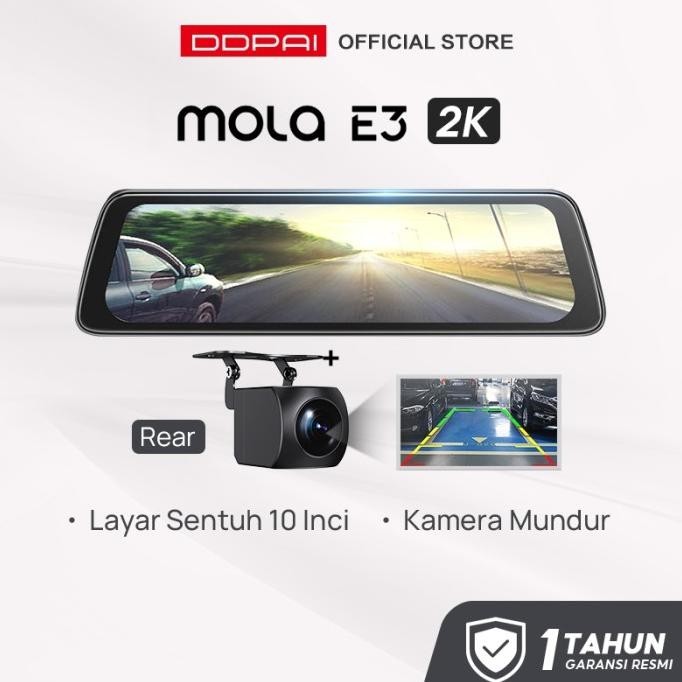 Jual DDPAI mola E3 Dashcam 1440p 2K HD 24 jam Monitor Parkir Depan ...