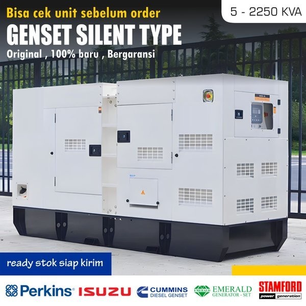 Jual GENSET - 100 Kva Perkins / Cummins / Isuzu / Emerald ULTRA SILENT | Shopee Indonesia