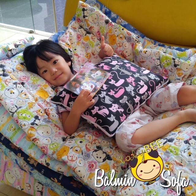 Jual Sava Balmin Sofa Karakter Kucing Pink Cat ( Balmut Mini Sofa Lucu ...