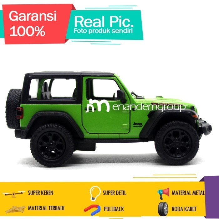Jual Must Have!! Diecast Miniatur Mainan Mobil Jeep Wrangler Rubicon ...