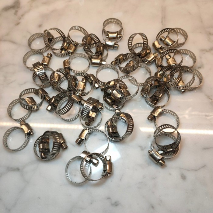 Jual Clem/klep selang Gas stainless 7/8" isi 50 pcs | Shopee Indonesia