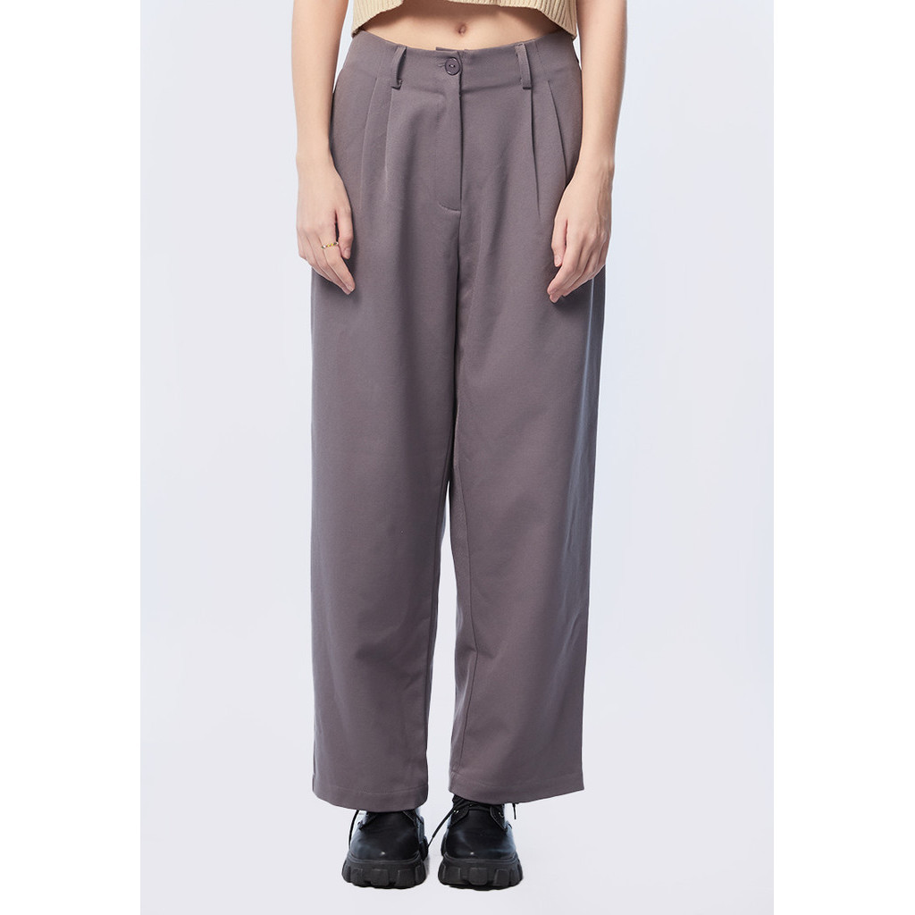 Jual COLORBOX High Waist Tailored Trousers Dark Grey | Shopee Indonesia Jual COLORBOX High Waist Tailored Trousers Dark Grey | Shopee Indonesia