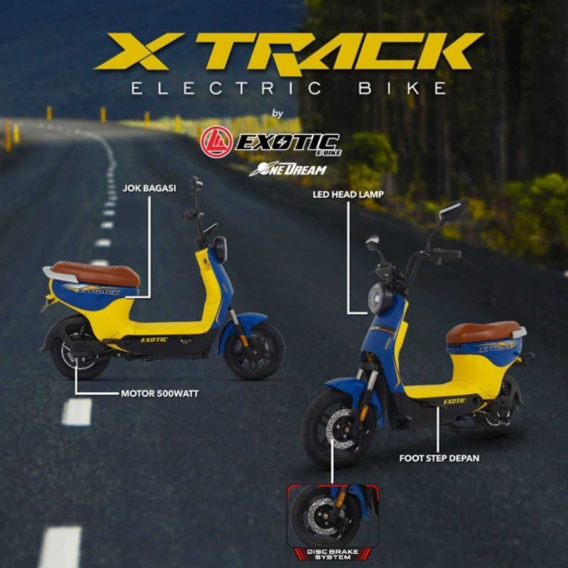 Jual SEPEDA LISTRIK EXOTIC X TRACK GARANSI RESMI | Shopee Indonesia